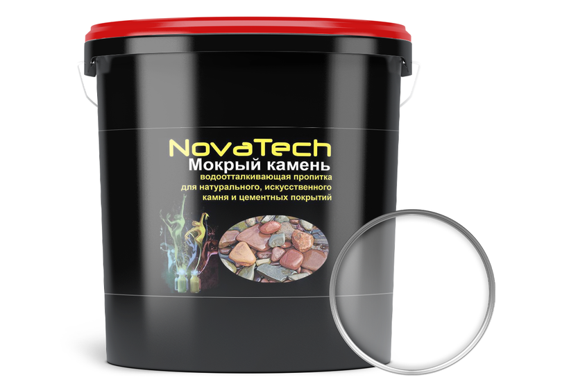 Пропитка гидофобизатор для камня NovaTech «Мокрый камень» (10 л) купить ...